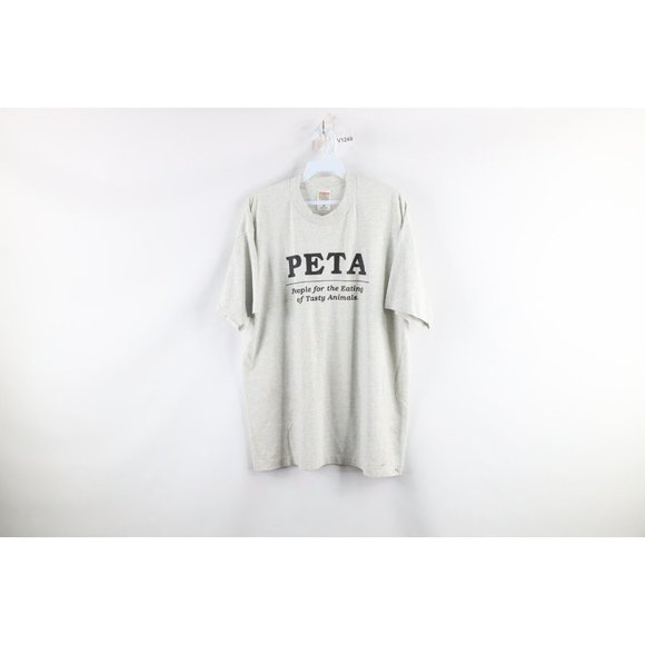 Vintage | Shirts | Vintage 9s Mens Xl Peta People For The Eating Of ...